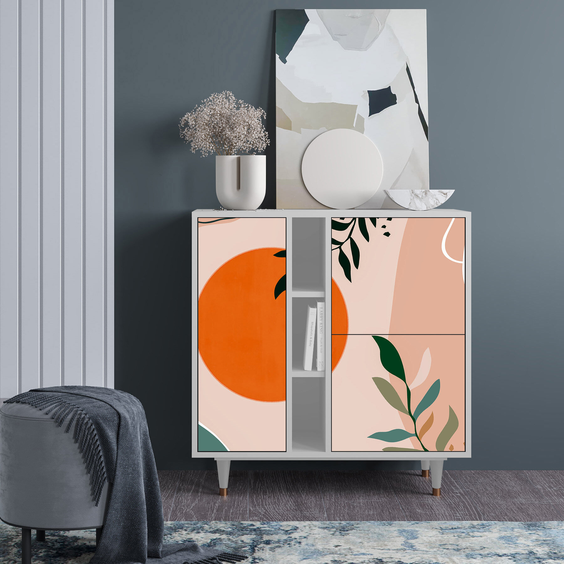 Комод - STORYZ - BS5 Artwork, Размер - 94 x 96 x 41 см, Цвет корпуса - , Белый