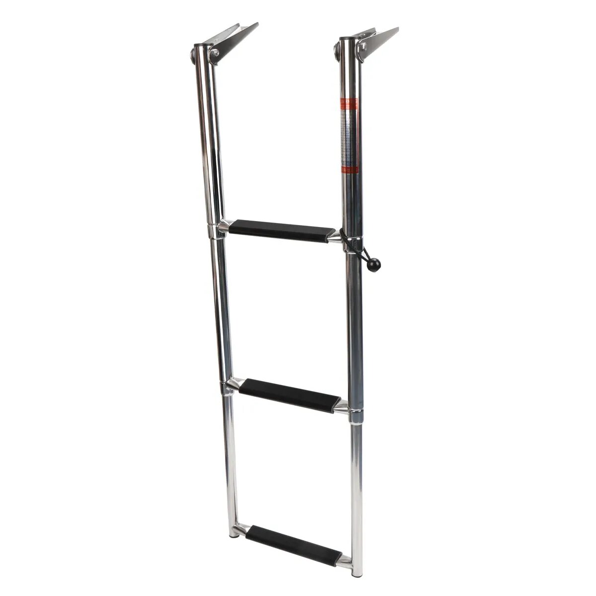 Трехступенчатая лестница для бассейна из нержавеющей стали с нескользящими ступенями, кормовая лестница