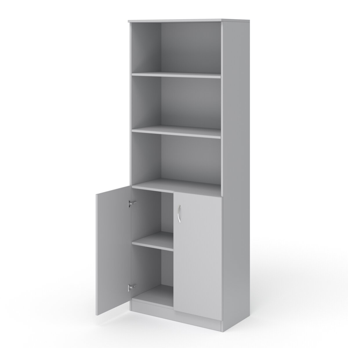 Шкаф офисный открытый Ш-43, Серый. Производитель товара - компания Westcom.