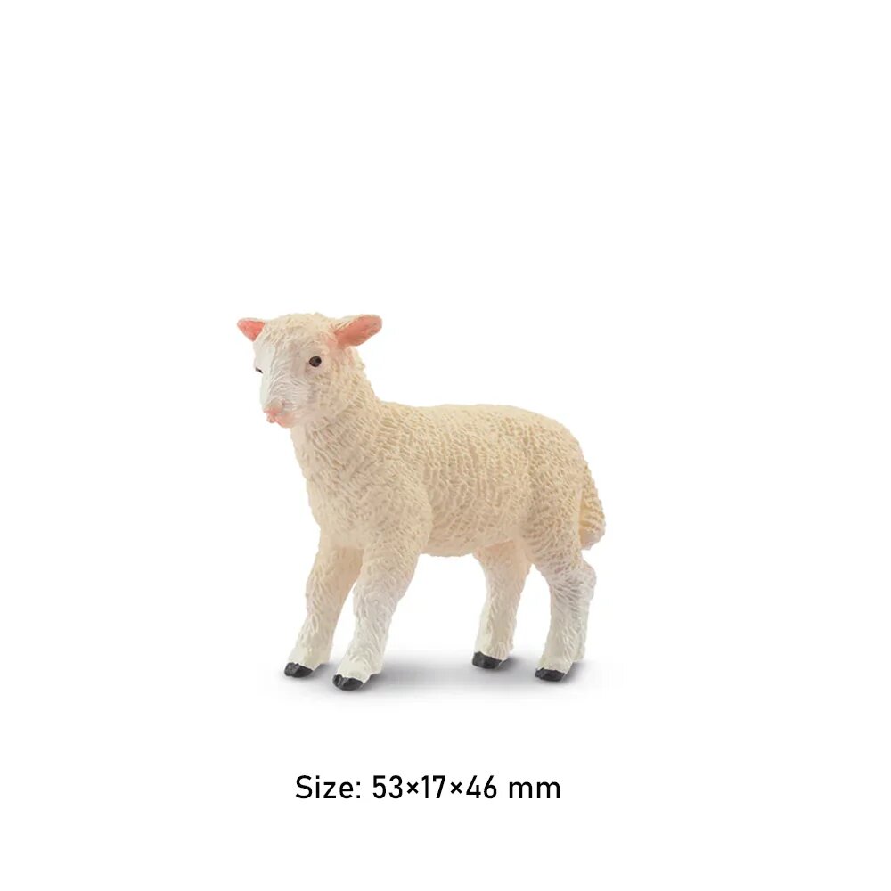Мини-фигурка овечки белой, ML00347