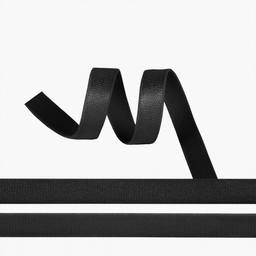 Резинка TBY бельевая (для бретелей) 10мм RBB05322 цв. F322 черный уп.25м