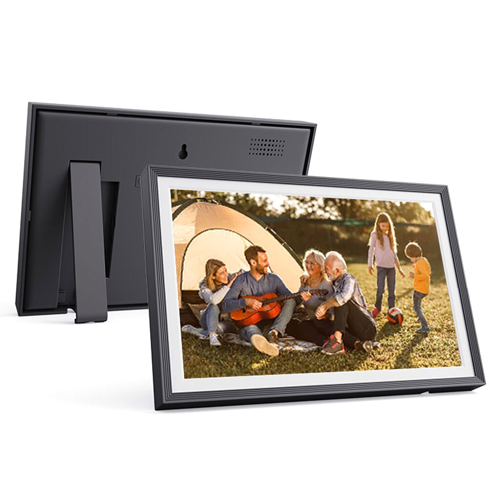 10.1 Inch WiFi Digital Photo Frame 32GB Storage Smart Digital Picture Frame 1280*800 IPS Touch Panel Auto Rotation Uhale APP Sharing MPEG-1 MPEG-2 MPEG-4 H.263 H.264 VC1 MP3 WMA AAC JPEG JPG 249*168*21mm 16:10