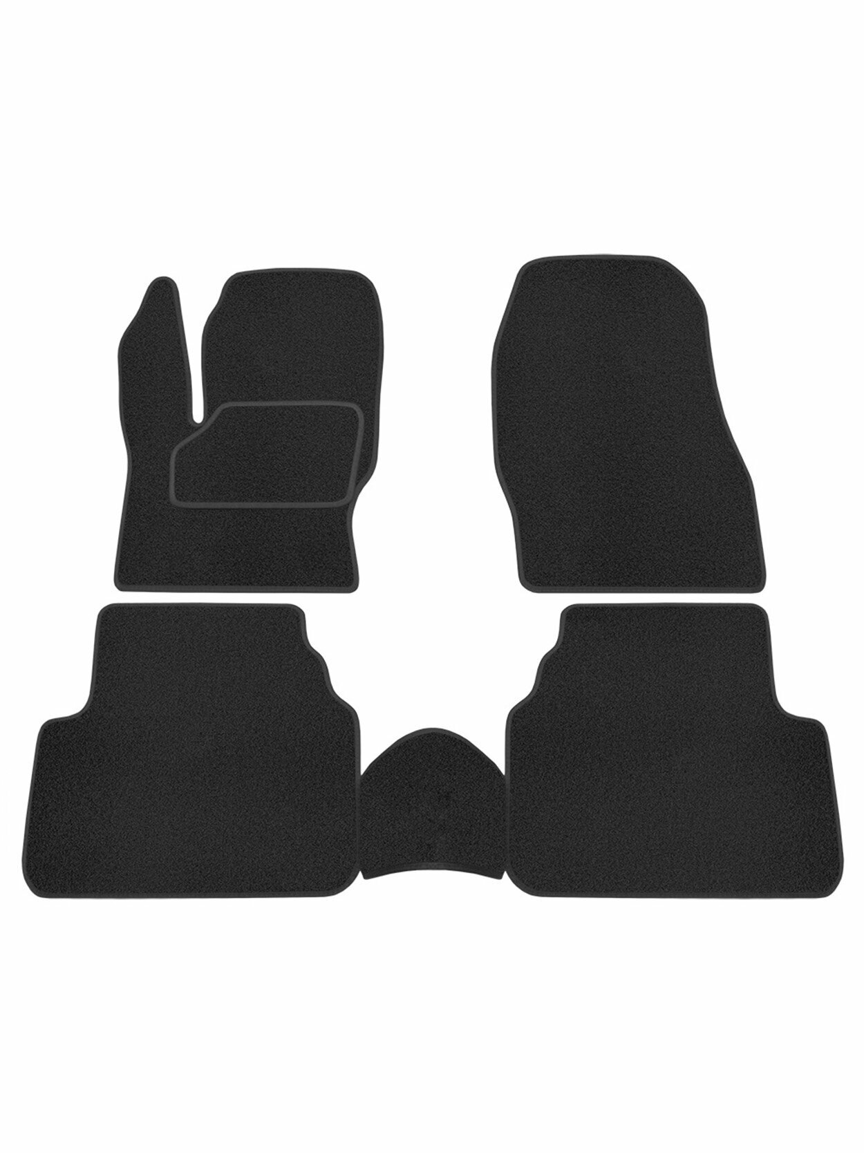 Коврик салонный ворсовый (черный) для Ford Kuga II (12-19)