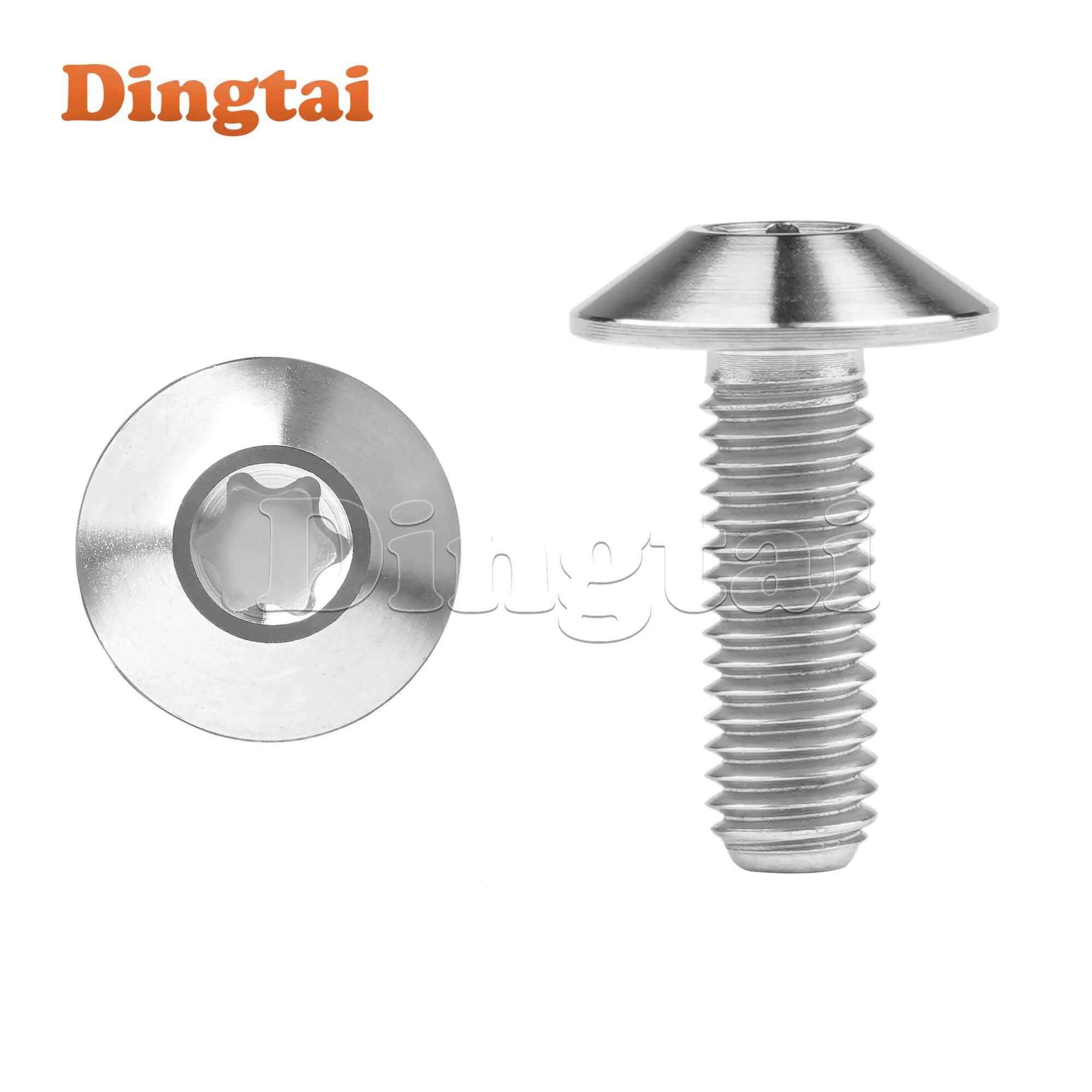 Dingtai Титановые болты M4/M5/M6x12 15 20 25 30 35 мм Torx для велосипеда и мотоцикла М6, Titanium, 20 мм
