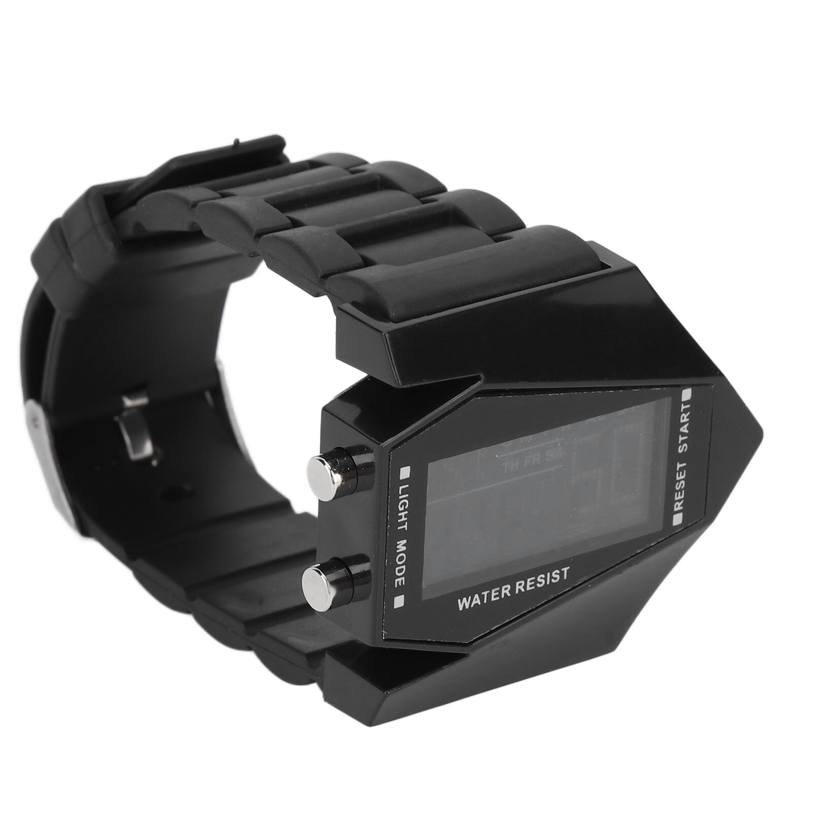 Спортивные электронные даты часа отображают функцию сигнализации. Функция самолета