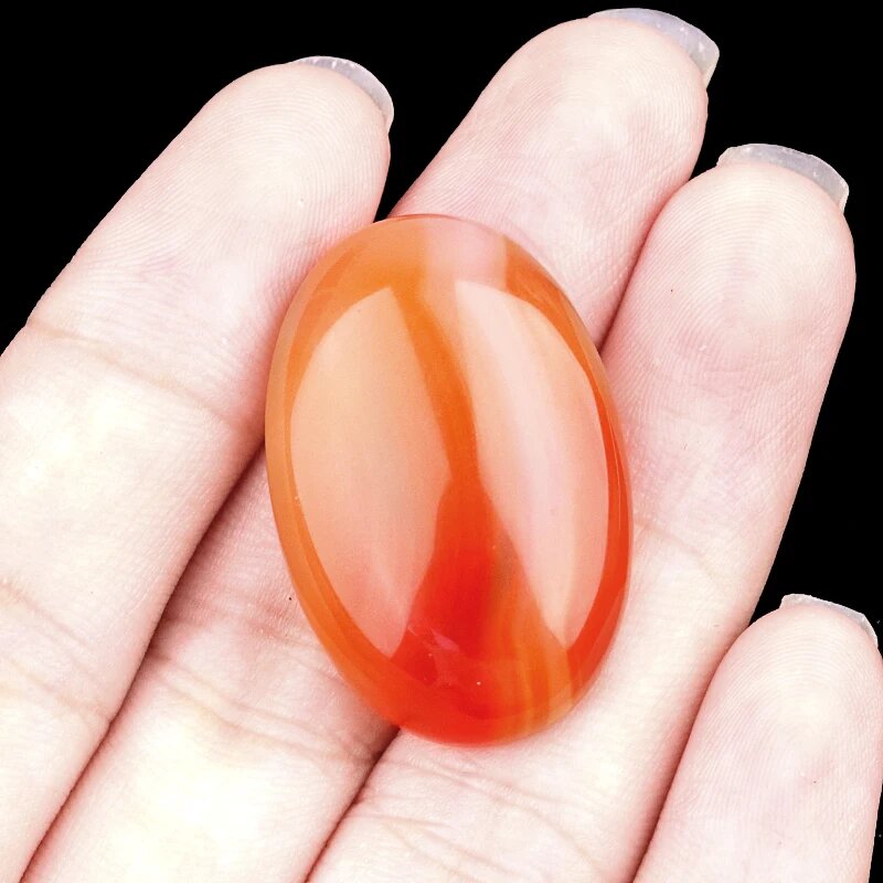 Кабошон из агата Red Agate, 30x40mm
