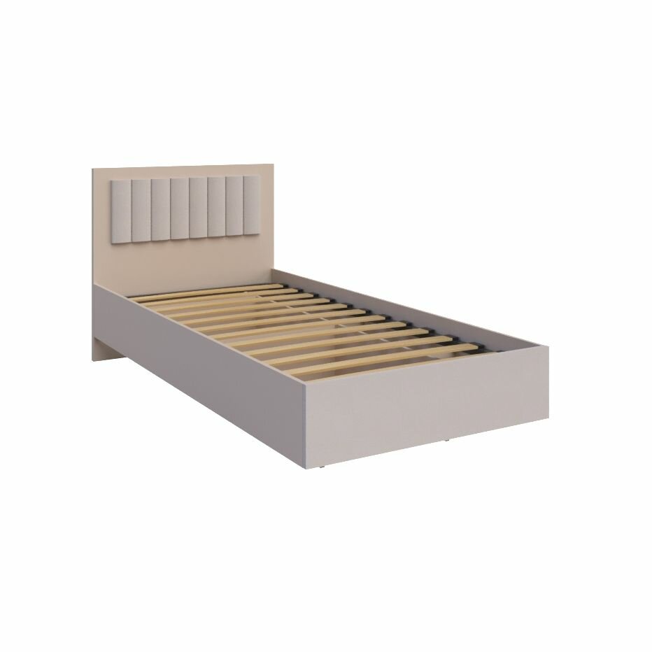 МС Роза Бежевый / Кровать 900 Ройс Пудра Скин/2 (Базовая комплектация) (ДСВ)