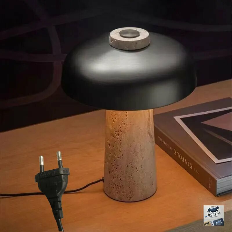 Желтая пещерная каменная грибовидная настольная лампа, ночник для гостиной, кабинета, спальни