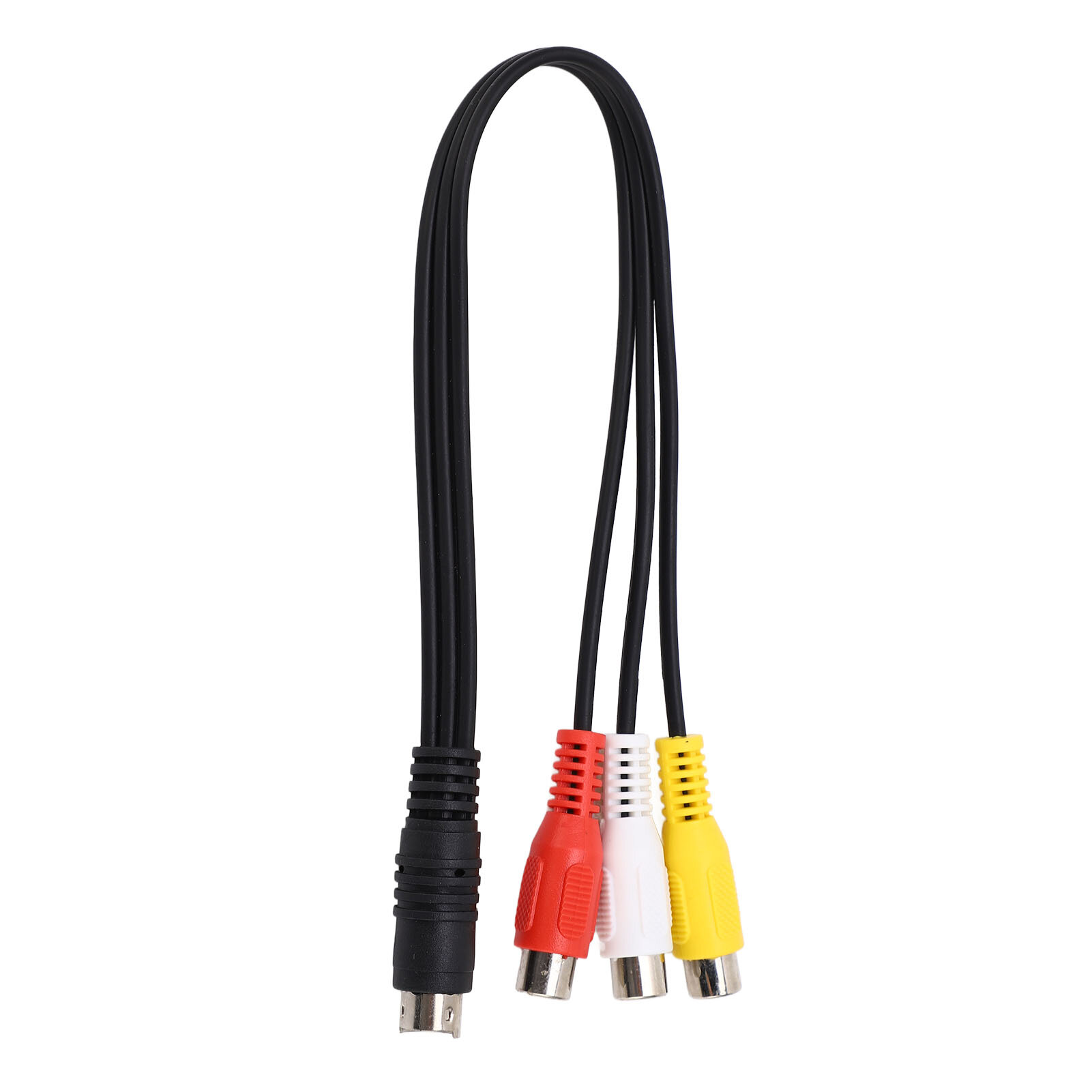 Mini DIN 7 Pin to 3 RCA Cable Red Yellow White Mini DIN 7 Pin Male to 3 RCA Female Cord Video Adapter Cable 1.0ft