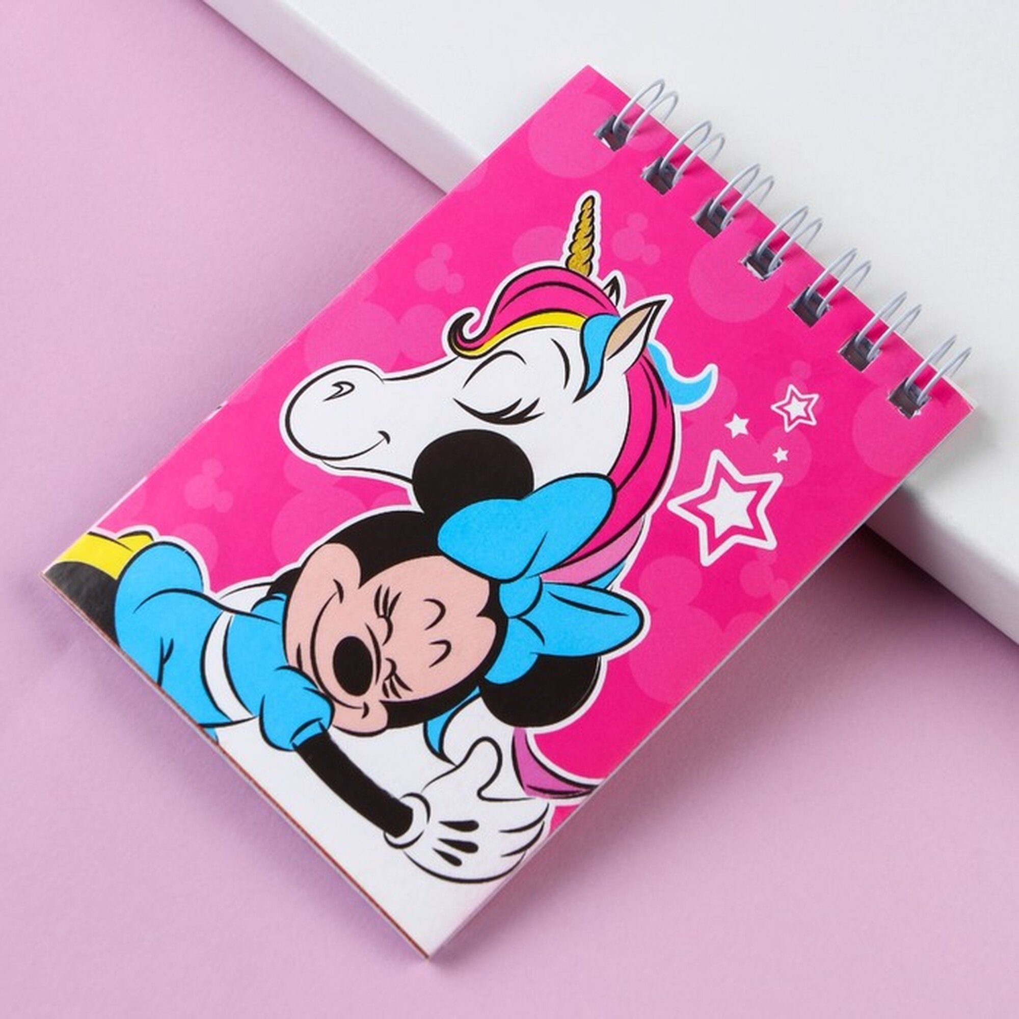 Блокнот Disney "Минни Маус", розовый, формат А7, 32 листа, на гребне