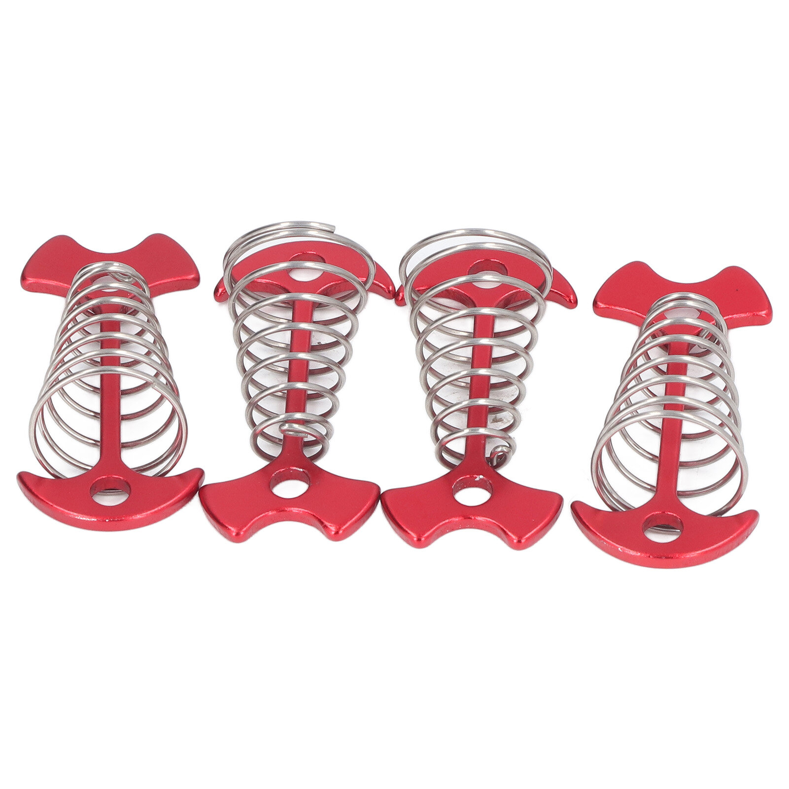 4pcs Fishbone Tent Nails Nails Алюминиевый сплав из нержавеющей стали.