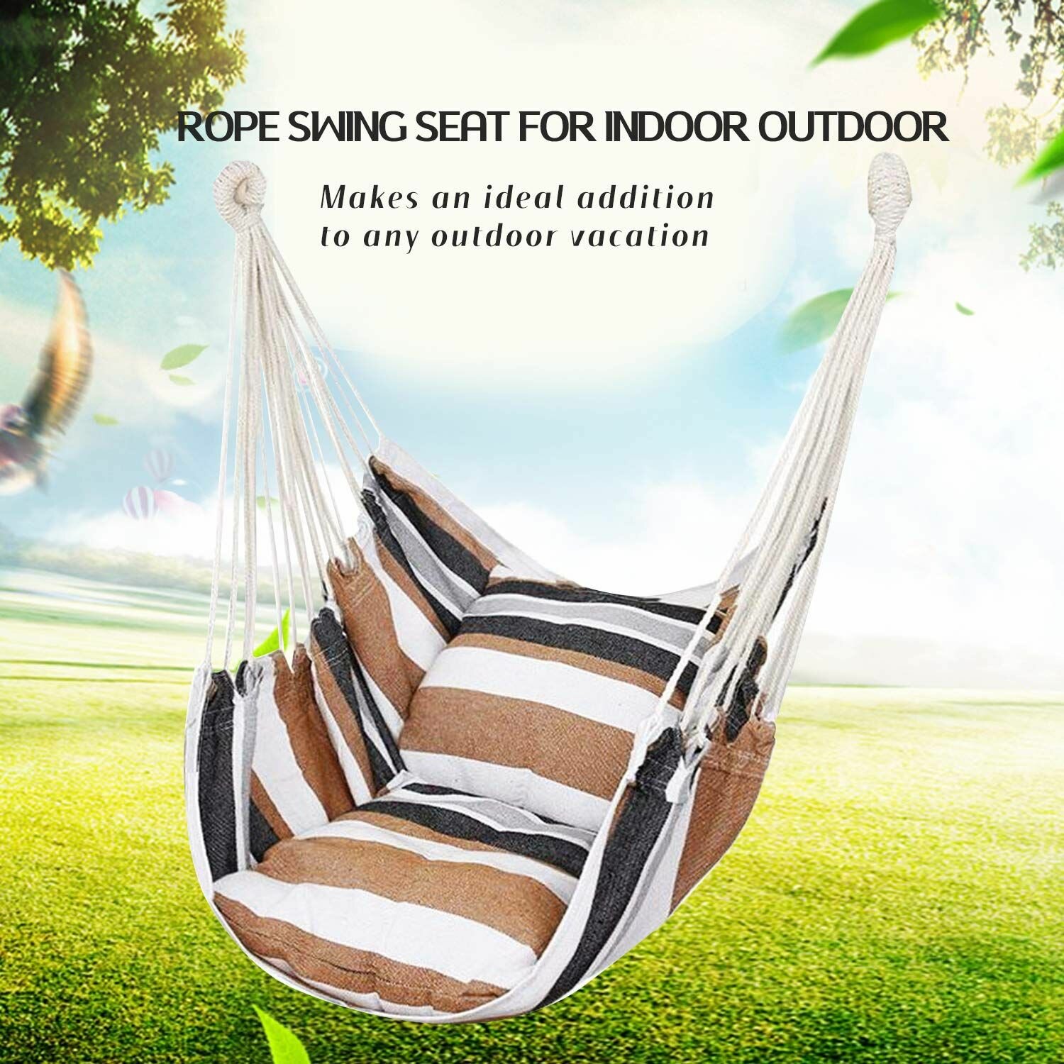 Качели садовые, гамак с подвесными качелями