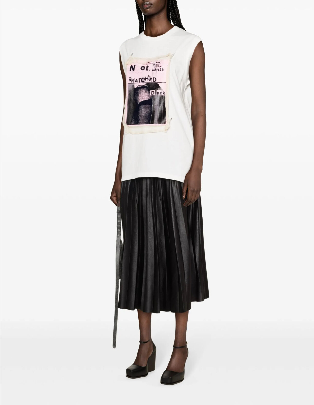 Футболка Maison Margiela, размер S, off-white placed print (02D1) — фото 1