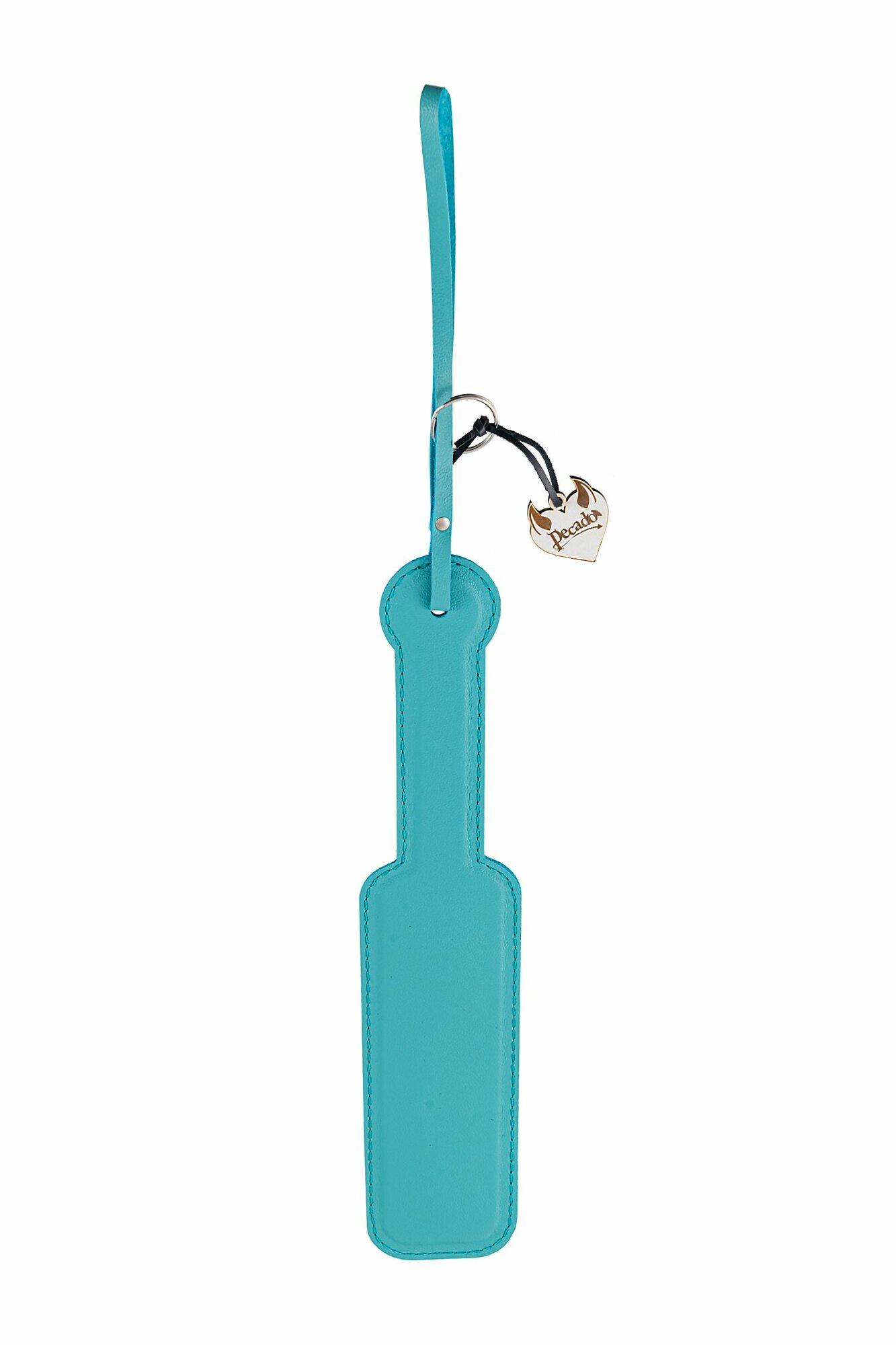 Голубой кожаный пэддл - 37 см.