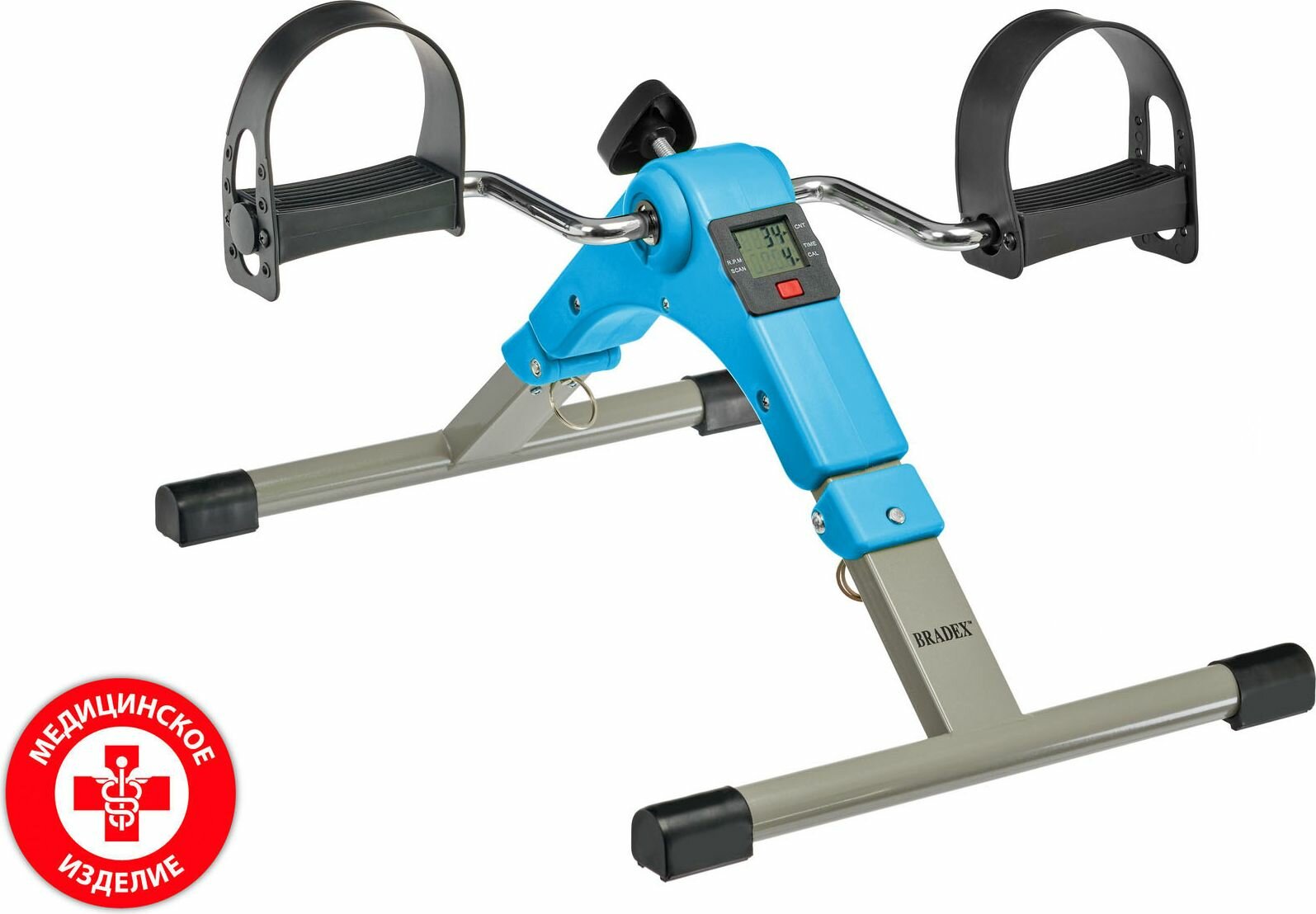 Мини велотренажер, складной Bradex SF 0579, синий