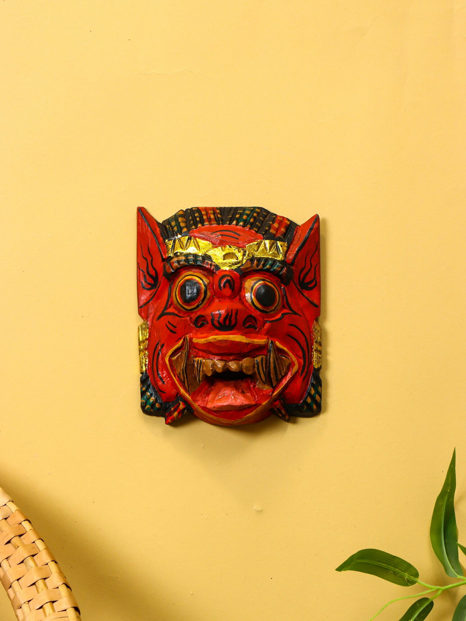 Сувенир "Баронг", 14-16 см, дерево албезия, размер упаковки: 8 x 20 x 12 см.