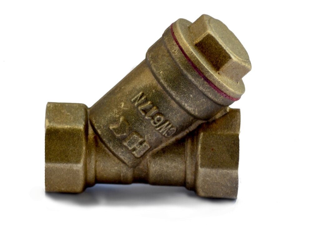 Фильтр сетчатый FSY-T, DN 32, PN 25, вр 1 1/4", Тмакс=110 С, латунь Heisskraft