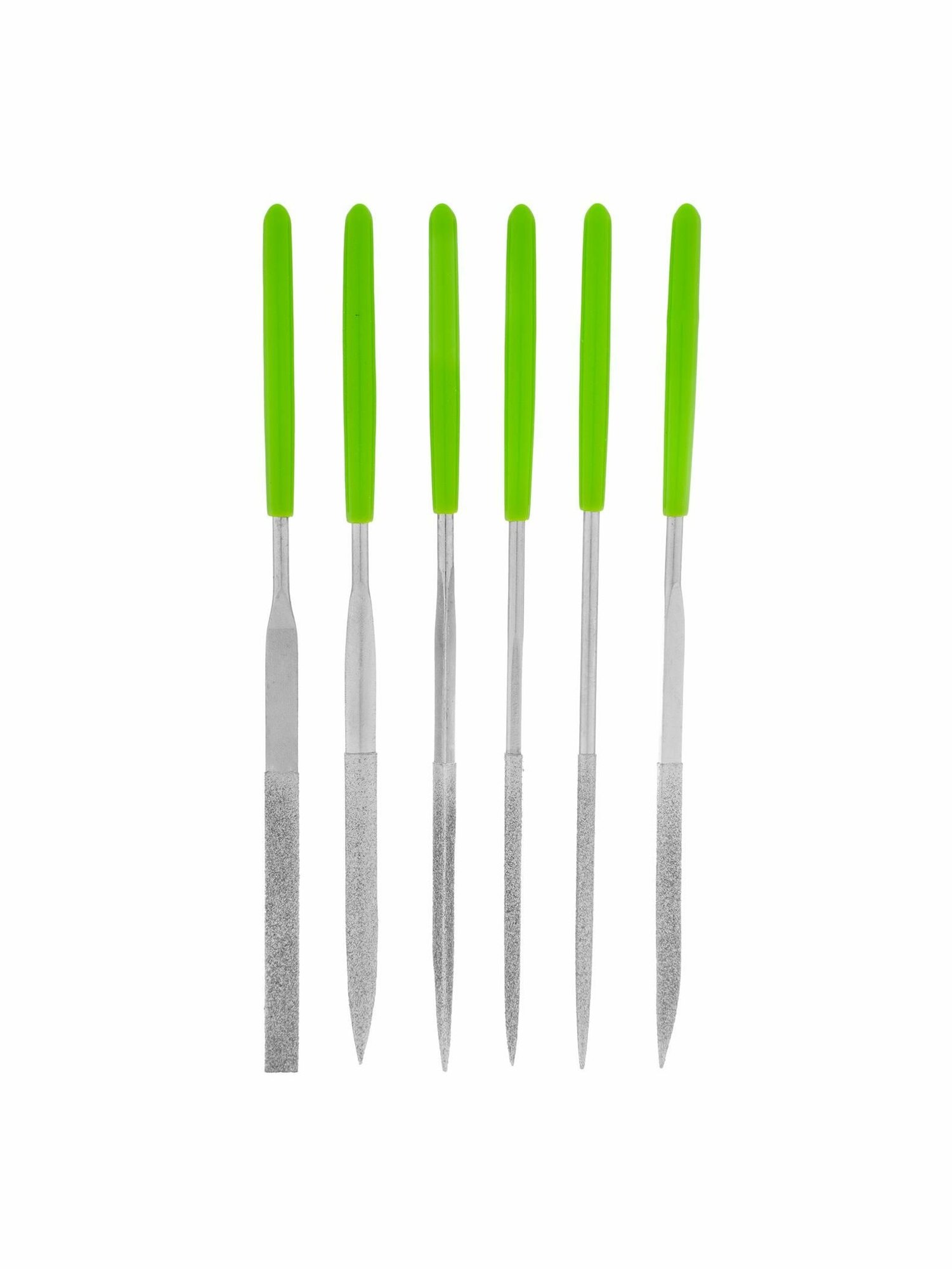 Набор надфилей алмазных, 140 х 50 х 3 мм, 6 шт Сибртех 158317