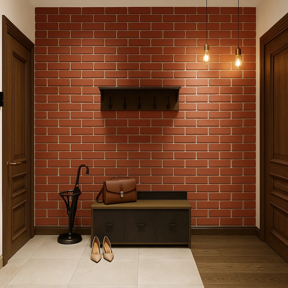 Гибкая Клинкерная плитка "Молочный-Шоколад", для внешней и внутренней отделки, фактура Ф0, размер 250x120x5мм