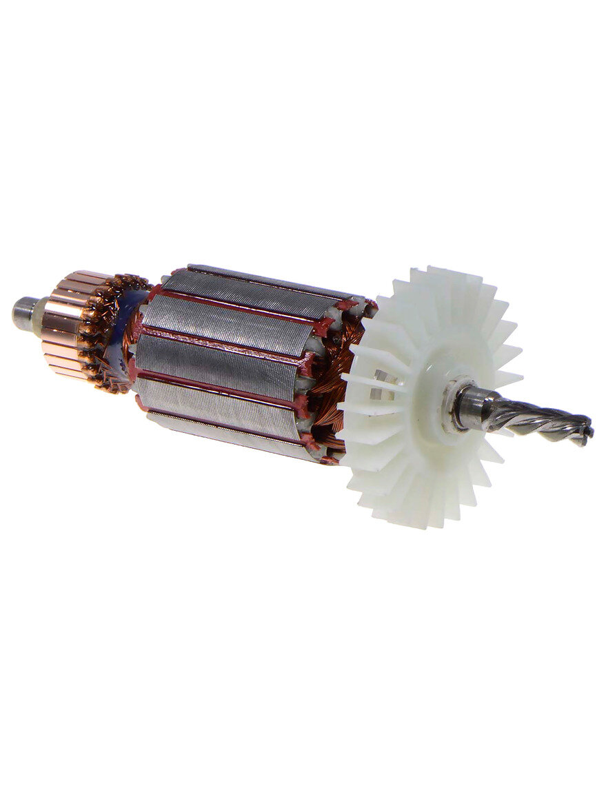 Ротор (Якорь) (L-157 мм, D-38 мм, 4 зуба, наклон влево) для дрели ставр SID 1000-13M