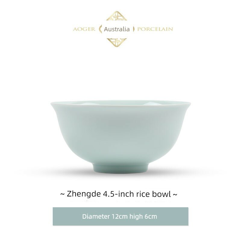 Чаша из керамики Цзиндэчжэнь для домашнего использования, из высококачественной белой глины с подглазурной росписью, в