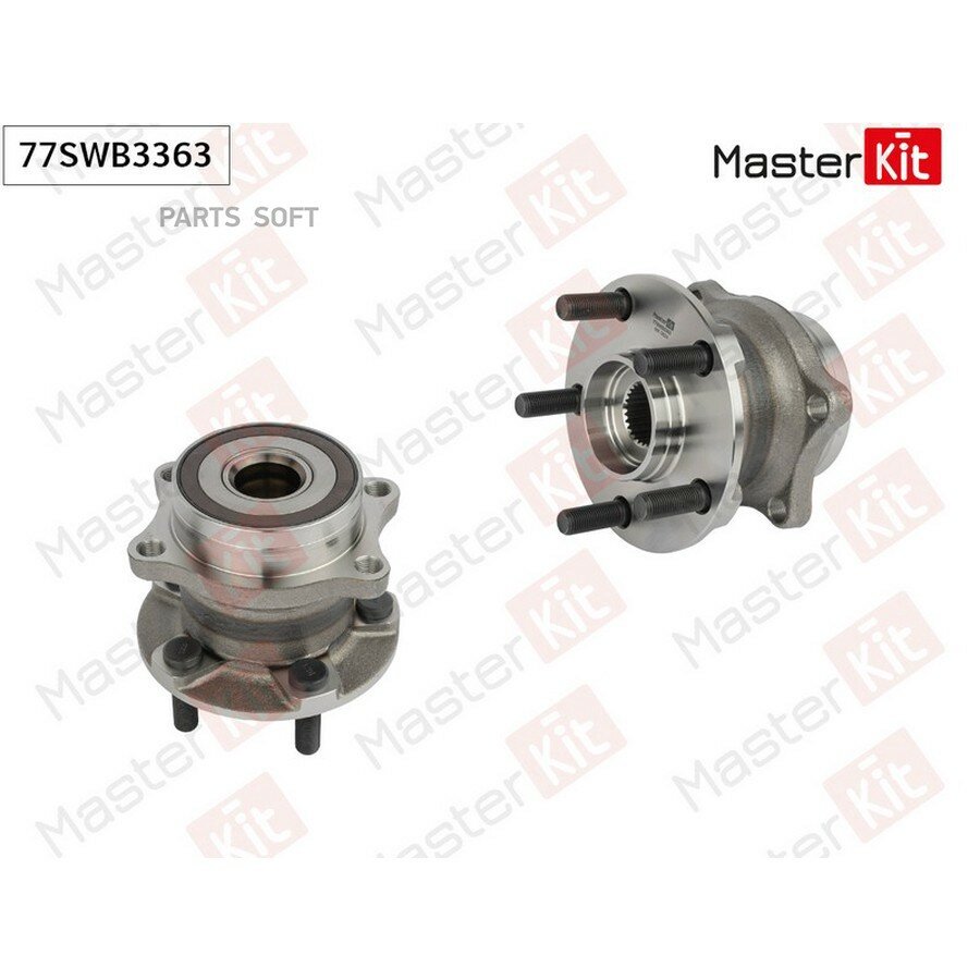 MASTERKIT 77SWB3363 77SWB3363 Ступица в сборе с подшипником зад. Subaru FORESTER (SH_)/IMPREZA (GR GH G3)/LEGACY V (BM ()