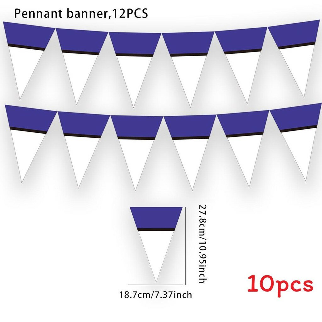 Флажки треугольные мультяшные стич фестивальные для мероприятий стиль 2