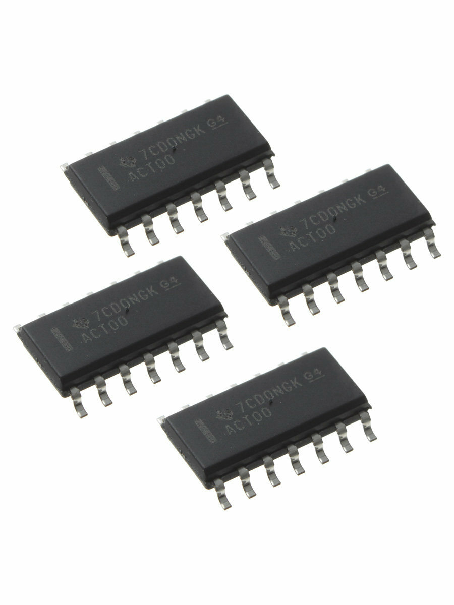 Микросхема SN74ACT00D (ЛА3) SO14 Texas (упаковка 4шт)