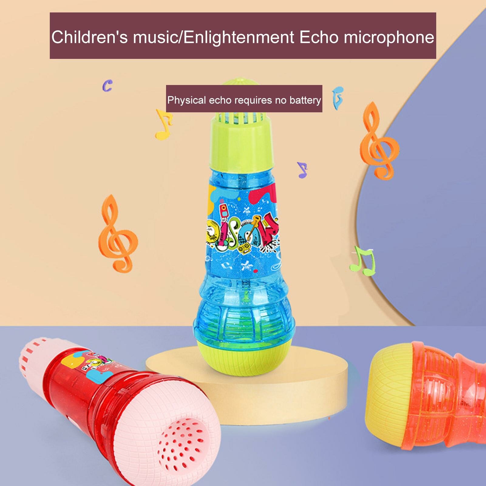 Childrenworld Kid Echo Микрофон Световой Эффект Микрофон Детская Развивающая Игрушка