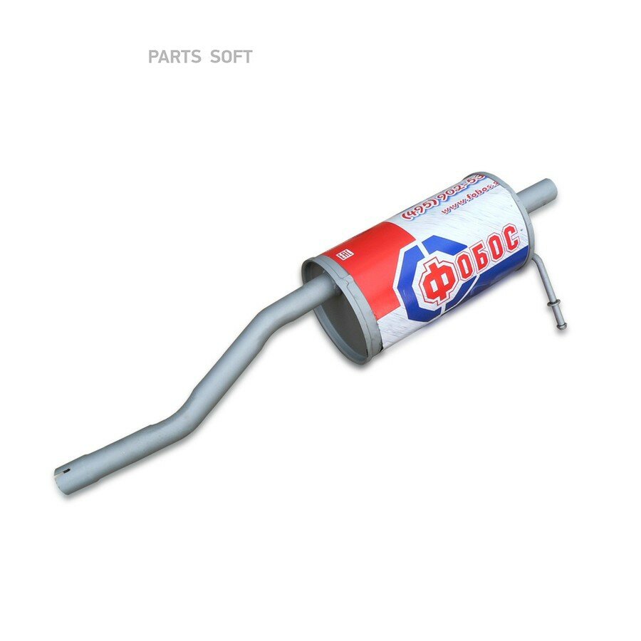 Глушитель renault sandero 1 2008-2014 фобос от официального дистрибьютора, FOBOS, артикул 15923