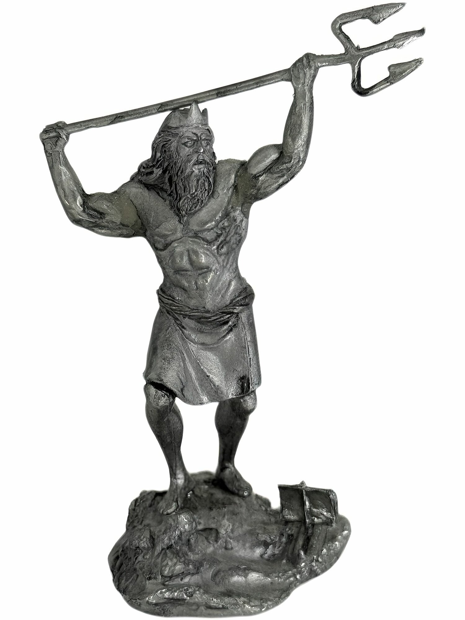 Коллекционный оловянный солдатик фигурка Посейдон 54 мм Масштаб1/32