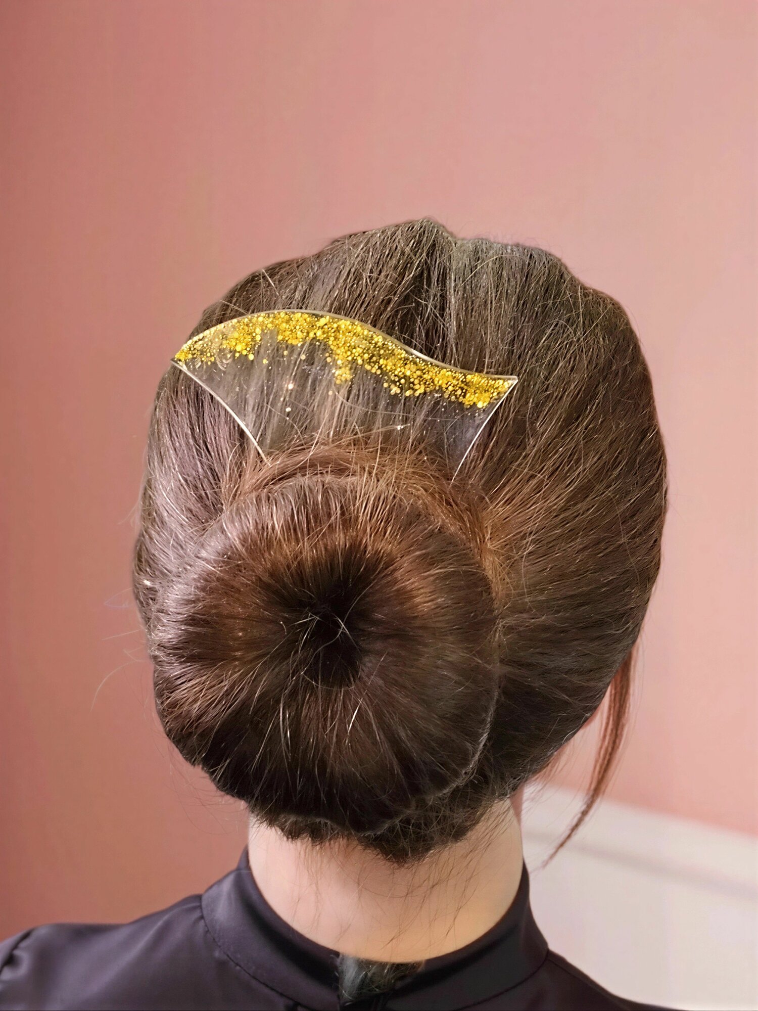 Заколка для волос Шпилька, женская, ручная работа, ювелирная смола