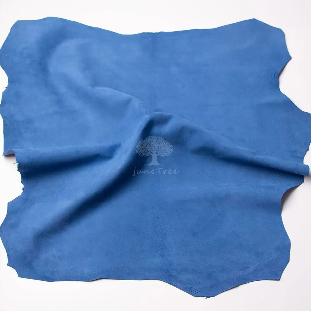 Junetree мягкая овечья кожа 0,8 мм Синий, 2- 3 sqaure feet, blue