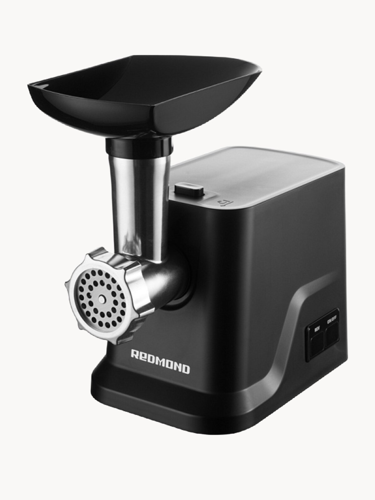 Мясорубка электрическая редмонд RMG-1239, , 1,6 кг/мин, 2 диска, насадки для колбасок, реверс, защита двигателя, 1340 Вт