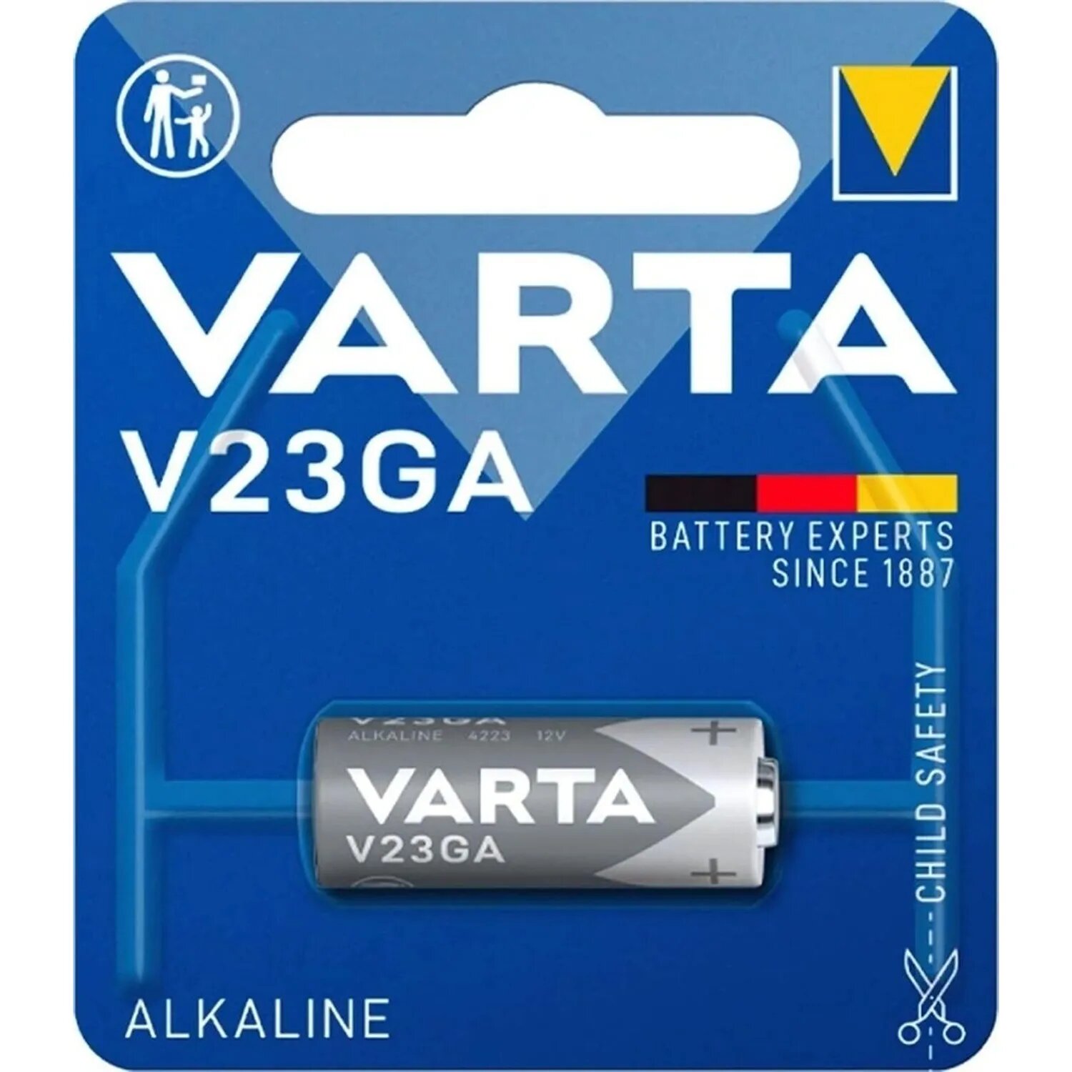 Батарейка Varta ELECTRONICS LR23/V23GA/A23/MN21 BL1 Alkaline 12V (4223)