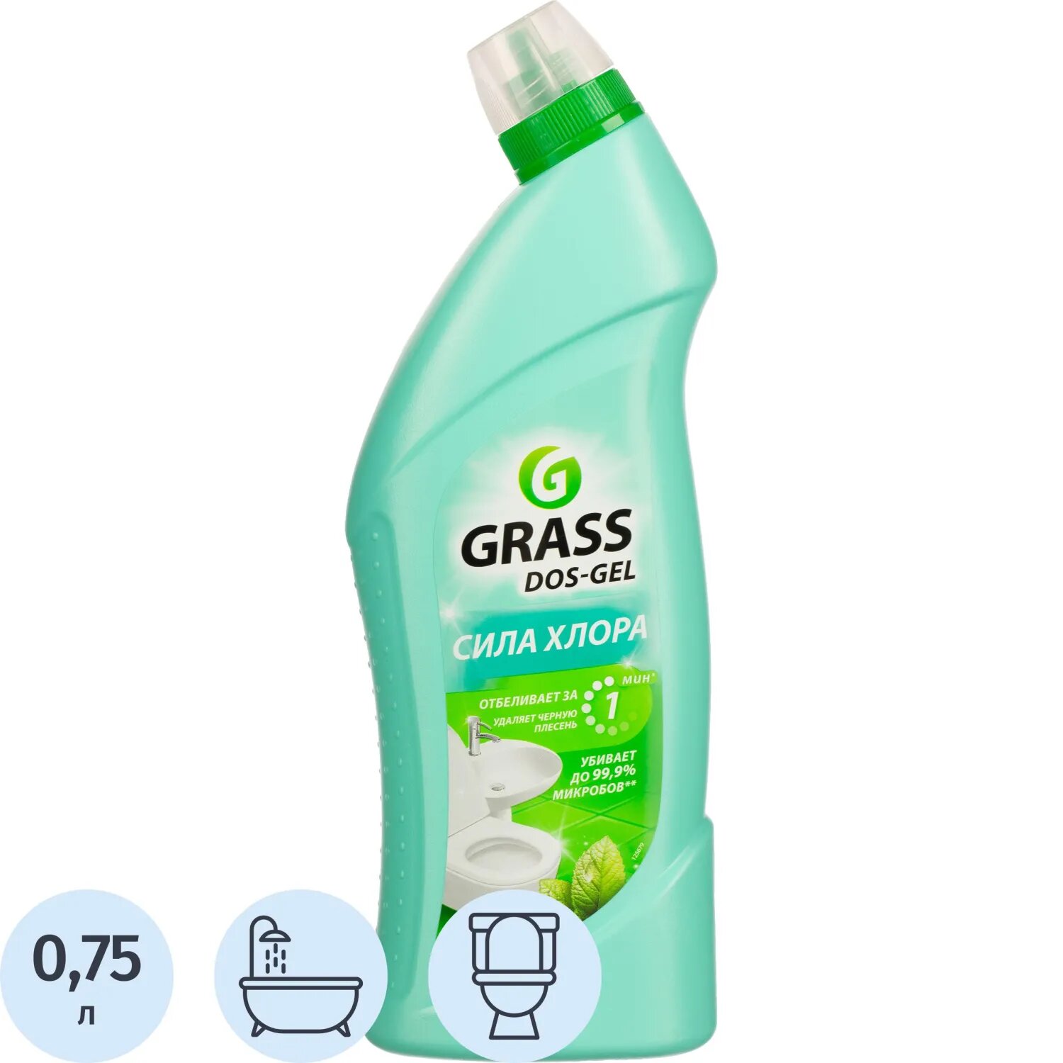 Средство для сантехники DOS GEL Мятная сила гель 750мл