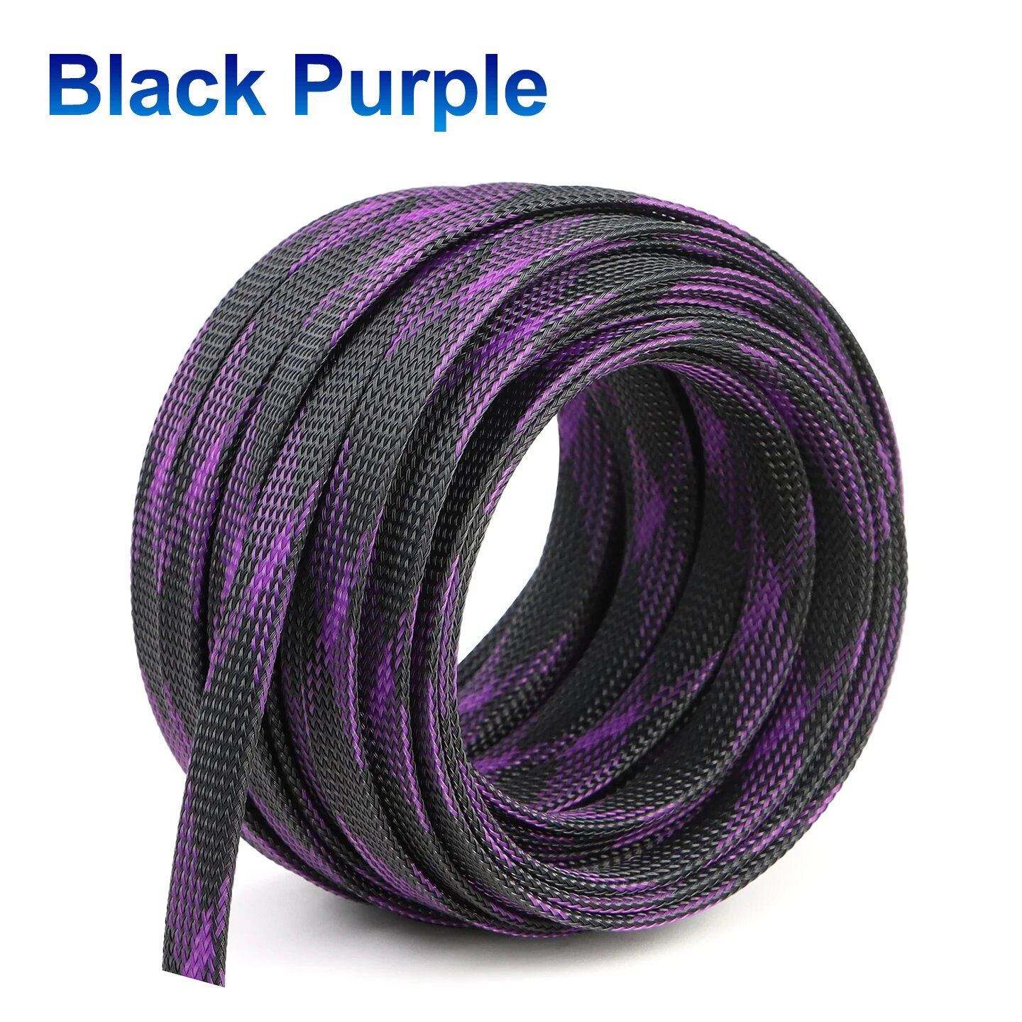 Изолированная оплетка ПЭТ 14 мм, Black Purple