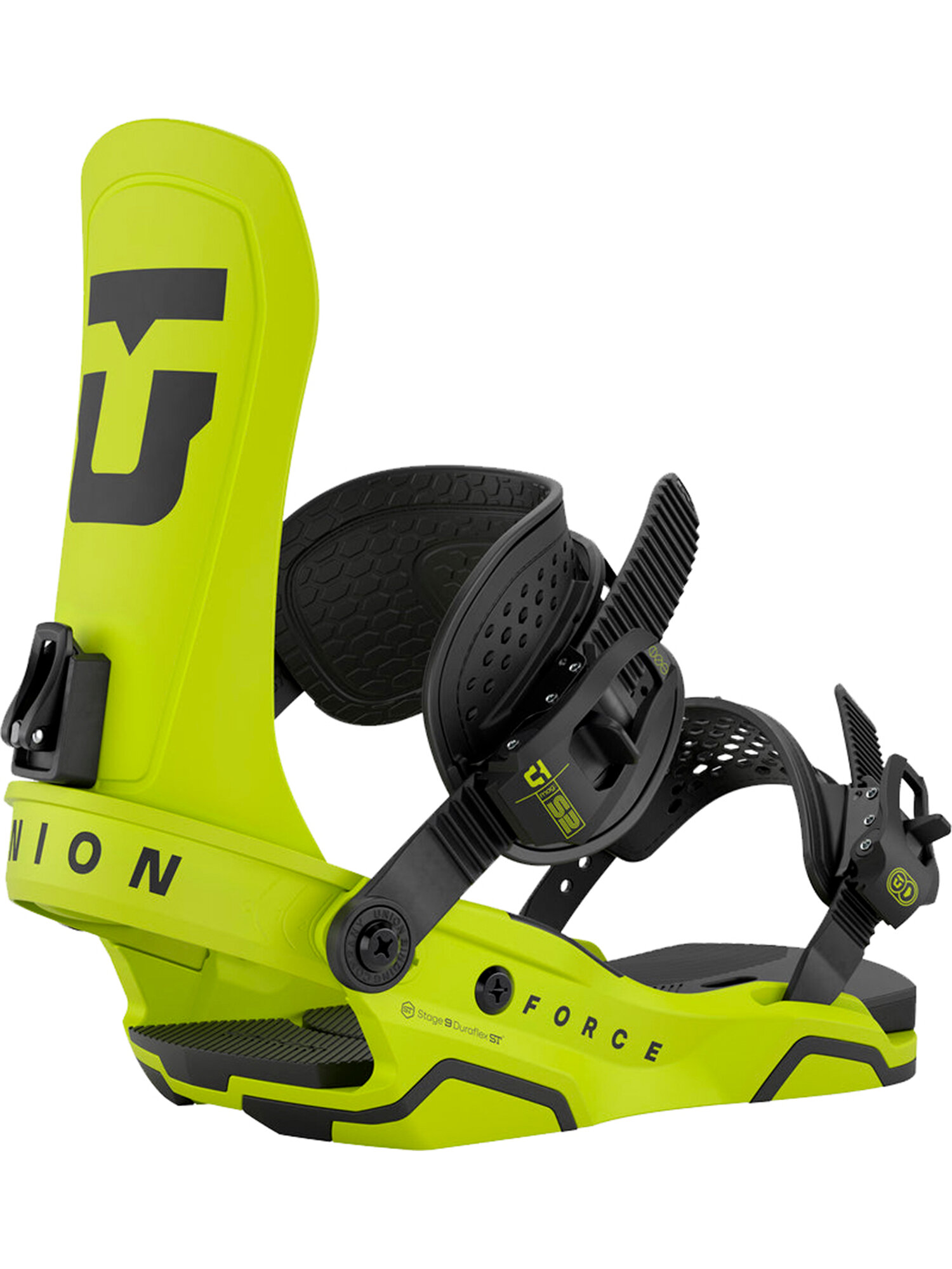 Крепления сноубордические мужские UNION FORCE TEAM (25/26) Cyber Lime/лайм, M