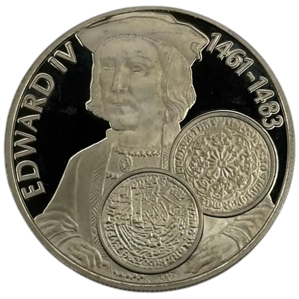 Фолклендские острова 50 пенсов 2001 г. (История монет Великобритании - Эдуард IV) (CN)