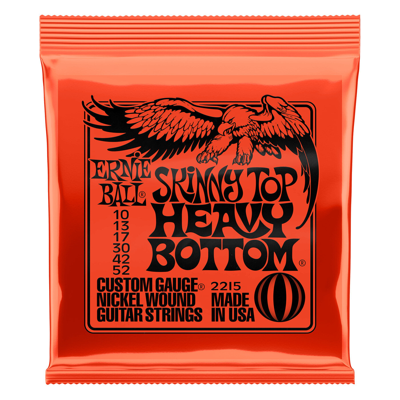 Струны для электрогитары Ernie Ball 2215 10-52 Skinny Top Heavy Bottom Slinky
