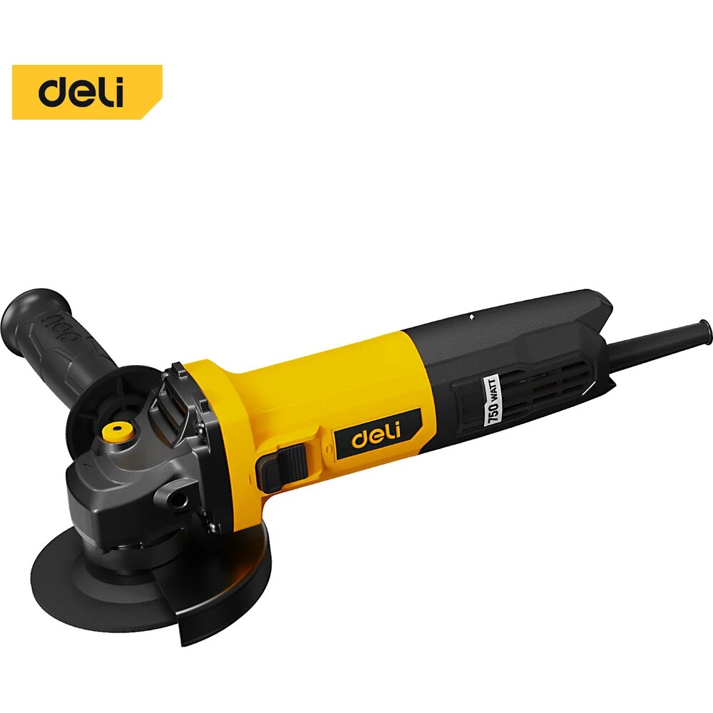 Угловая шлифмашина сетевая DELI DL-JM125-E2 (750Вт, 125мм, 12000об/мин, картон), это