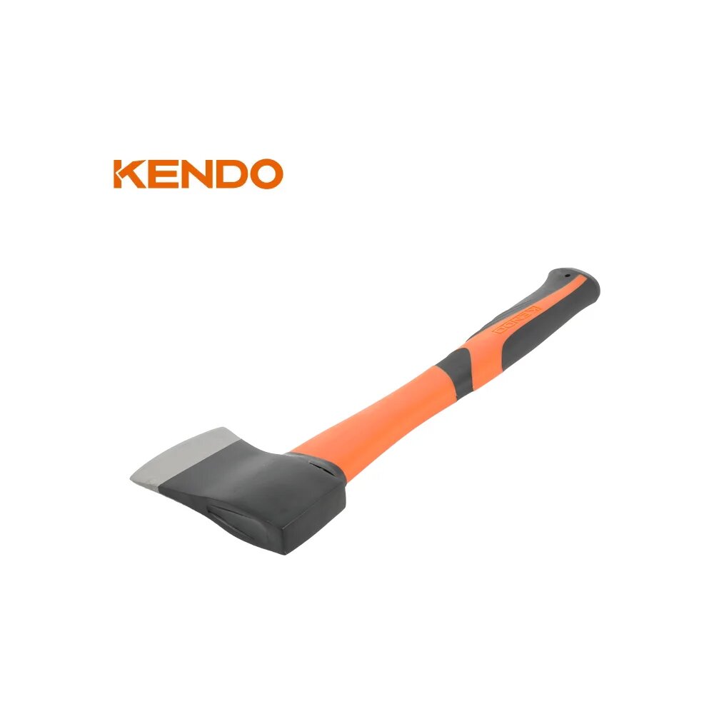 Топор c фиберглассовой ручкой KENDO 565 г 25462, сталь, плотницкий инструмент, кованая углеродистая сталь — фото 1