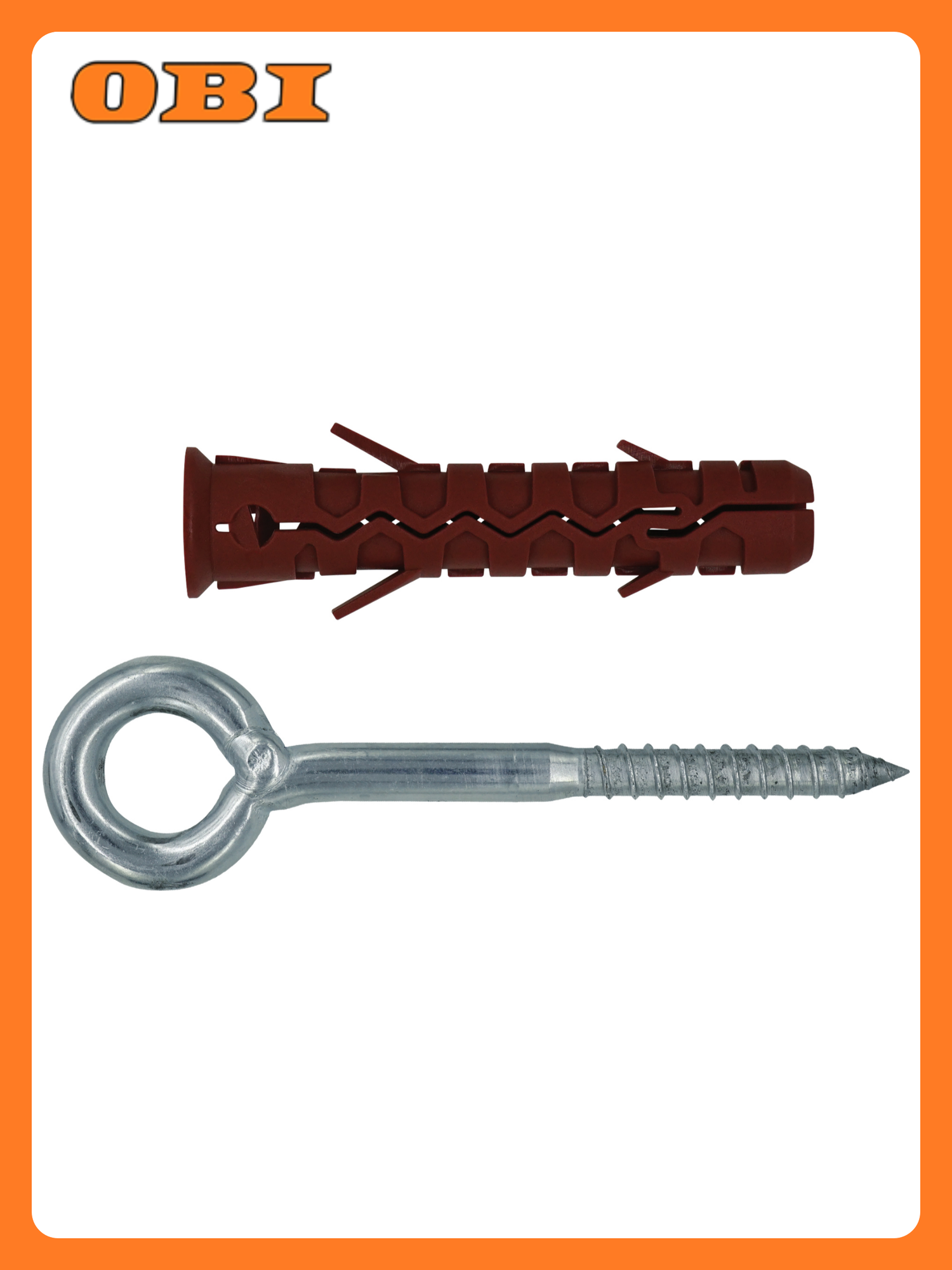 Дюбель Европартнер PNG, для газобетона, кирпича, с кольцом, 14х70 мм, 1 шт