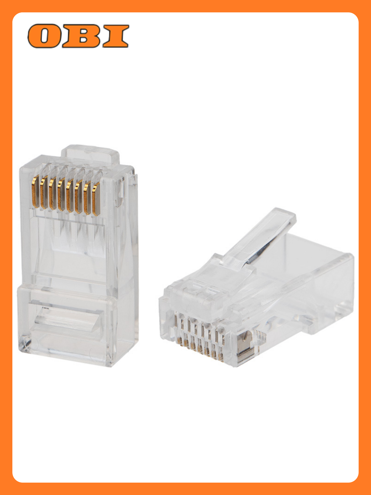 Разъем RJ-45(8P8C) REXANT под витую пару UTP CAT 6 упаковка 50 шт