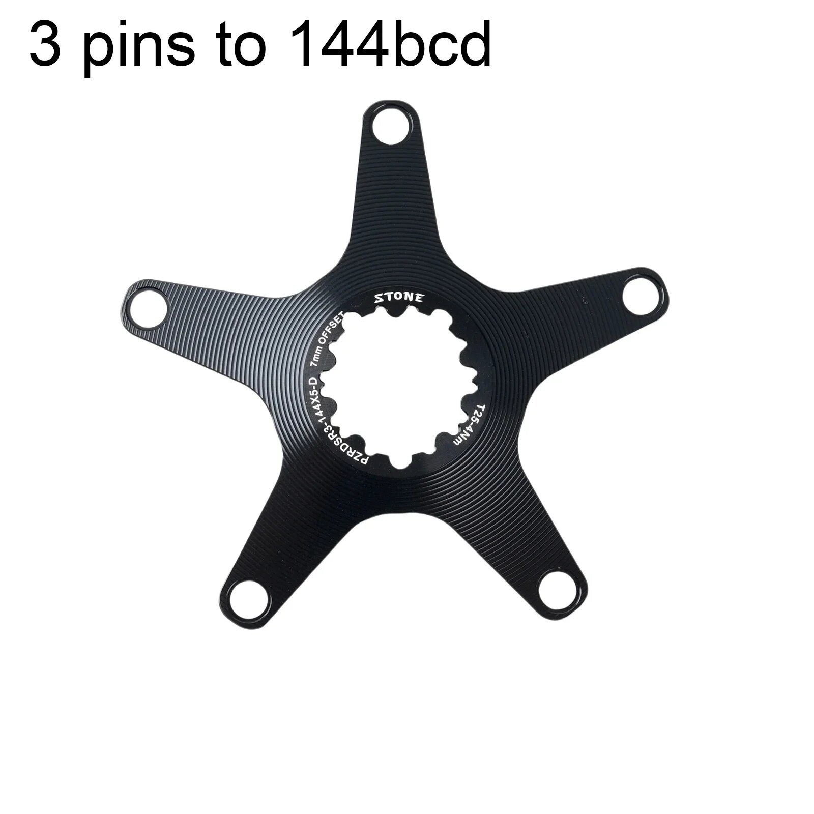 STONE велозвездочка 144BCD 8 EC90 алюминий для SRAM Rotor Easton FORCE RED Черный, 3 pin 144bcd hollow