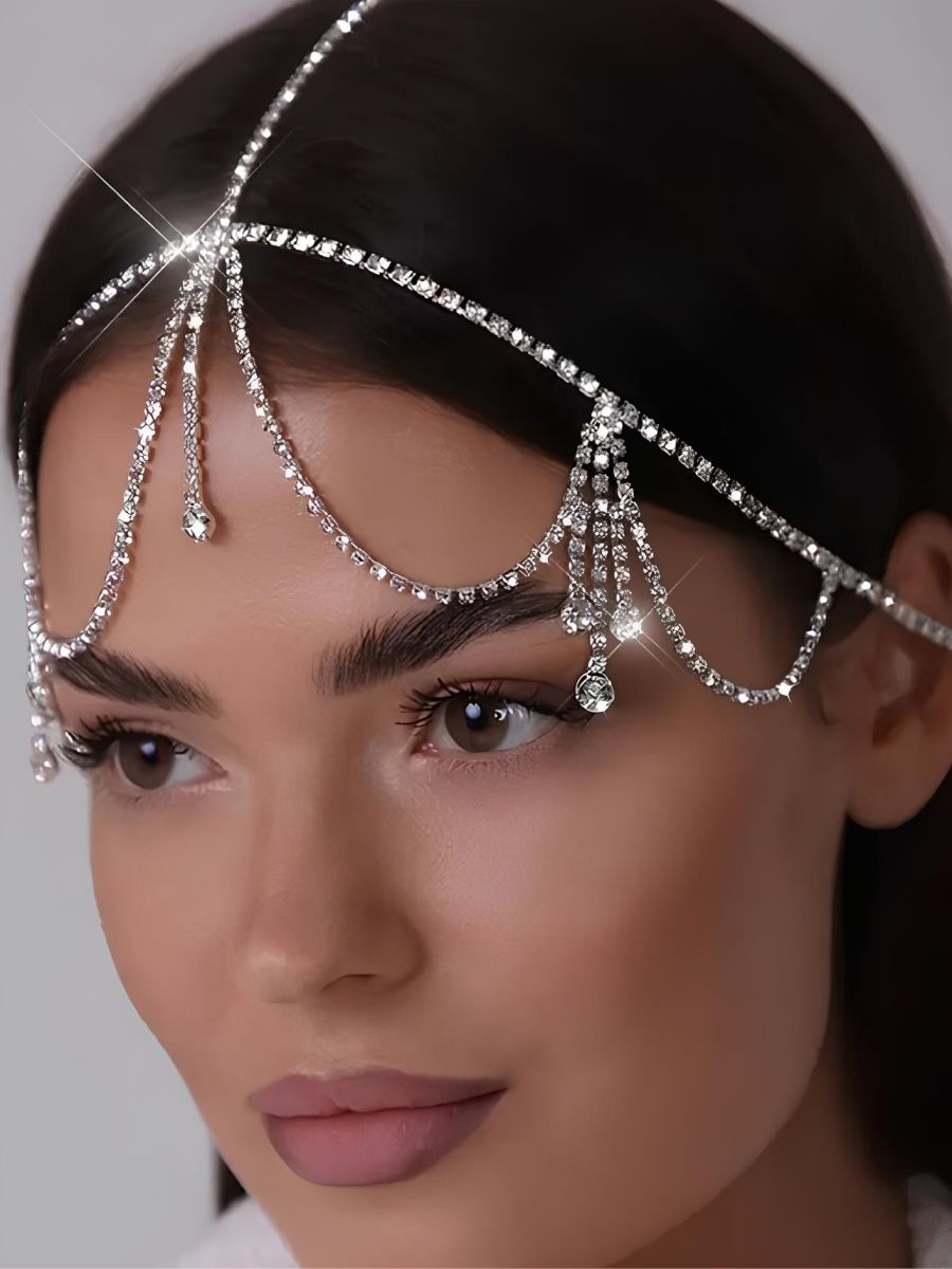 Украшение тика на голову со стразами, женская диадема-тиара.