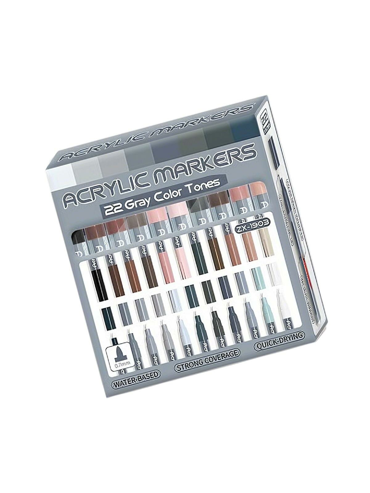 Акриловые маркеры быстрого высыхания для рисования эскизов, проектов в классе каллиграфии