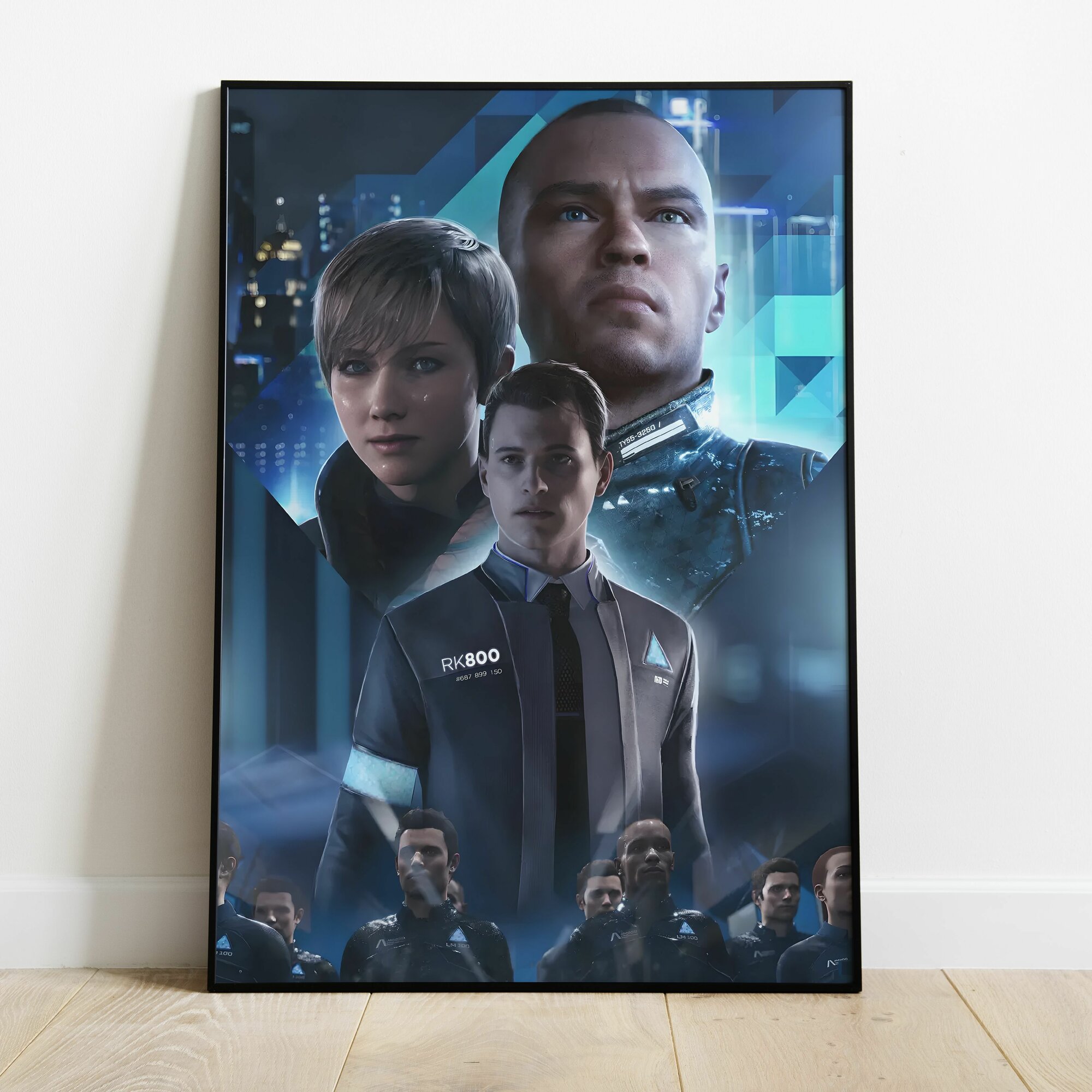 Плакат на стену для интерьера Detroit Become Human (Детроит Стать человеком) / Постер по игре формата А3 (30х42 см)