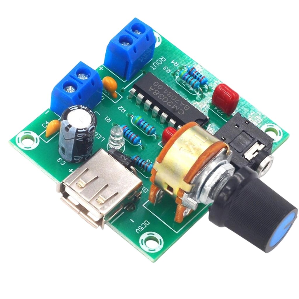 Аудиоусилитель мощности USB PM2038 с выходом 5 Вт x 2 для плавной интеграции и улучшения качества звука