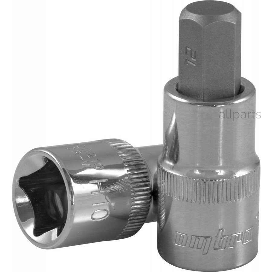 OMBRA 120210 Насадка торцевая 1/2"DR с вставкой-битой шестигранной, Н10